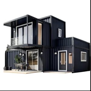 S.E.Q Double Story Fully Equipped Luxury prefab House, Expandable Container Villa with Balcony, Luxury Home, Stairs Fully Equipped 1 Kitchen 1 Bathroom bedrooms Free Bed Set