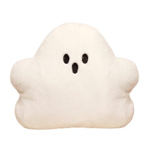 geugecy ghost plush toy, cute ghost plush pillow, soft ghost stuffed animal plush ghost plushies, halloween ghost hugging pillow, halloween plush toys for sofa couch bed car home party decoration