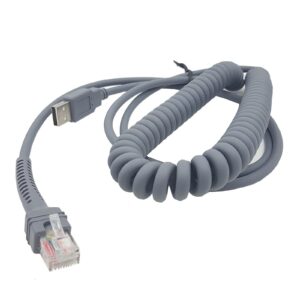 Rooyar Convenient USB Cable for Symbol LS2208 LS2208AP LS1203 LS4208 LS4278 Barcode Scanner 9ft Coiled