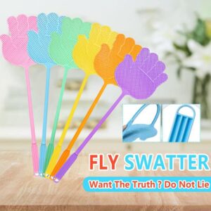 Fly Swatter - Heavy Duty Manual Fly Killers | Pp Telescopic Fly Swatters | Multi-Functional Flyswatter Long Hand Flyswatter Fly Swatters for Home/Indoor/Outdoor/Classroom