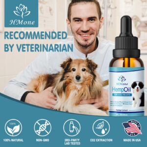 (2PACK) Hemp Oil for Dogs and Cats - Helps Pets with Anxiety, Stress Relief and Sеizures - Arthritis Hip Joint Pain Relief - Hemp Calming Drops Sleep Aid for Dogs