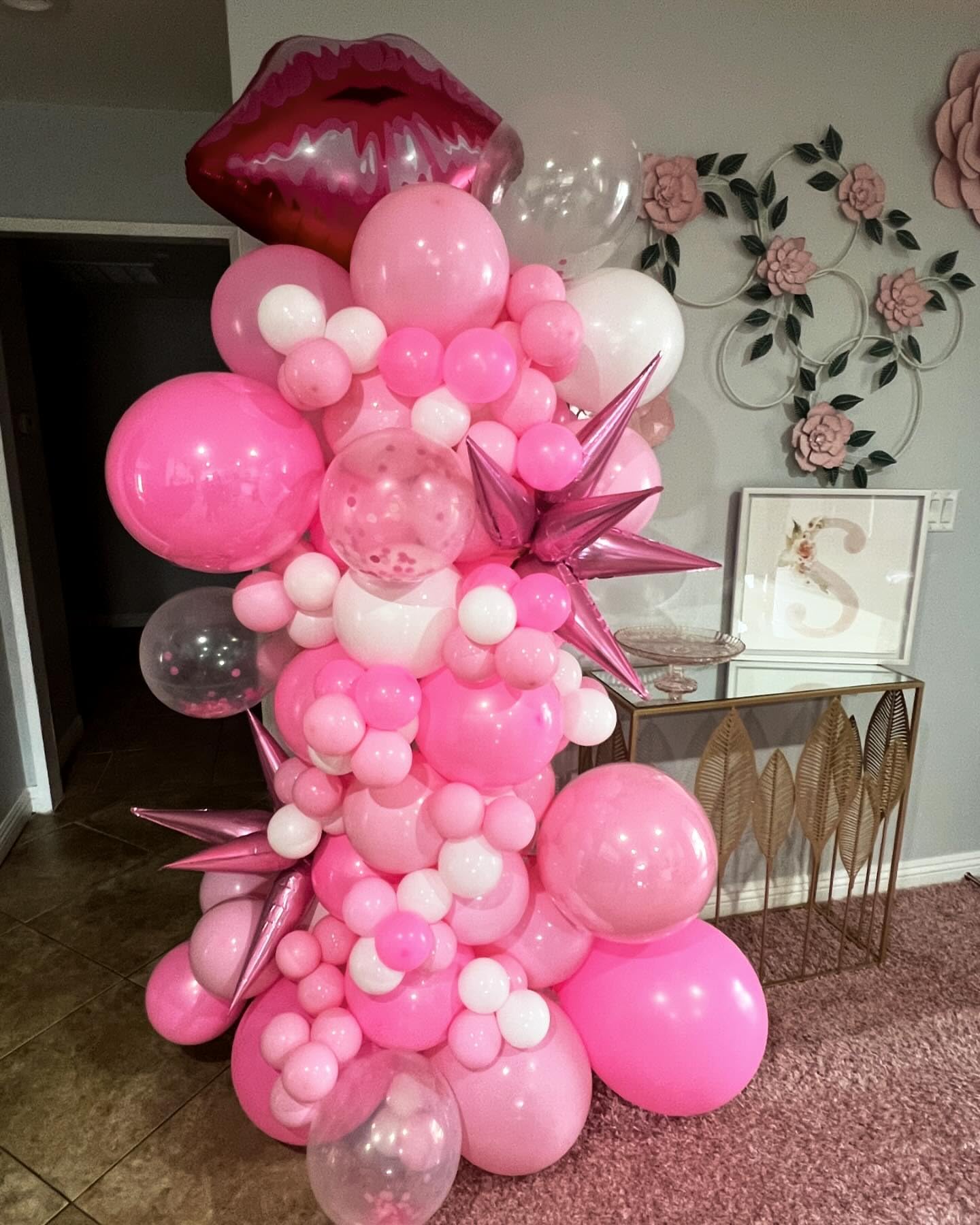 Paready Pink Balloons Set, 50 Pcs 12 Inch Metallic Pink Pastel Pearl Light Pink Confetti Balloons Helium with Ribbon for Women Girls Wedding Bridal Baby Shower Princess Birthday Party Decorations