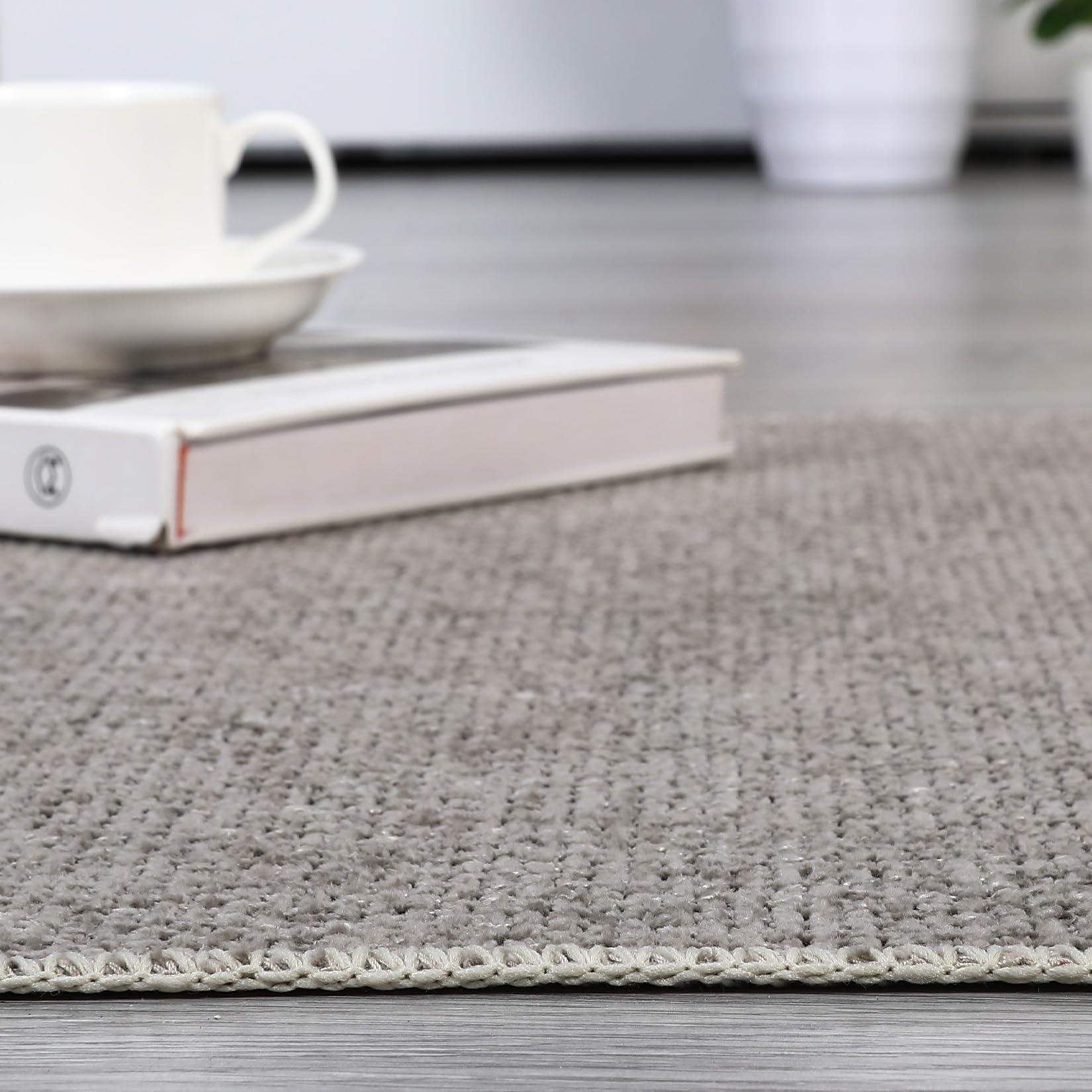 FairOnly Area Rug 8x10 Washable Rug Large Modern Solid Rug Neutral Rug Traditional Rug Solid Floor Cover Non-Shedding Rug Contemporary Rug Solid Casual Mat for Bedroom Living Room Farmhouse