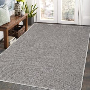 FairOnly Area Rug 8x10 Washable Rug Large Modern Solid Rug Neutral Rug Traditional Rug Solid Floor Cover Non-Shedding Rug Contemporary Rug Solid Casual Mat for Bedroom Living Room Farmhouse