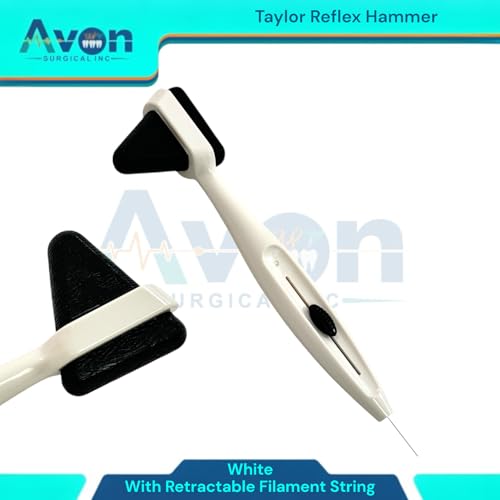 Essential Pack of 3 Reflex Hammers | Buck Reflex Hammer, Taylor Reflex Hammer, Tromner Reflex Hammer - Neuro Hammers for Reflex Testing Diagnostics