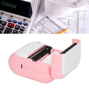 Febuliy Mini Thermal Printer,Tiny Printer,Thermal Printer Bluetooth Direct Connection USB Charging 203Dpi 1000Mah Portable Mini Picture Printer Pink