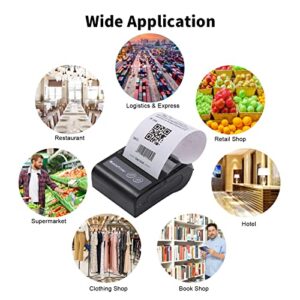 Dioche Receipt Printer, Mobile Thermal Printer, Compatible with Smart Phone, Computer Systems for Restaurant Sales Retail