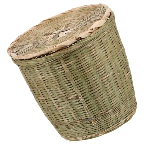 FONDOTIN Basket Storage Basket Garbage Can Dirty Clothes Basket Blanket Organizer Rubbish Paper Bin Farmhouse Wastebasket Bin Round Wastebasket Compost Bin Trash Can Versatile Basket