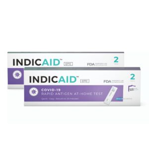 indicaid covid-19 antigen rapid test, covid home test, fda eua authorized at-home test, hsa/fsa eligible, easier and faster - 4 tests