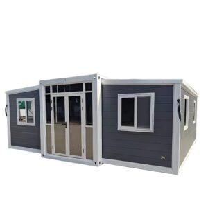 prefabricated portable modular foldable steel living room house durable folding container house