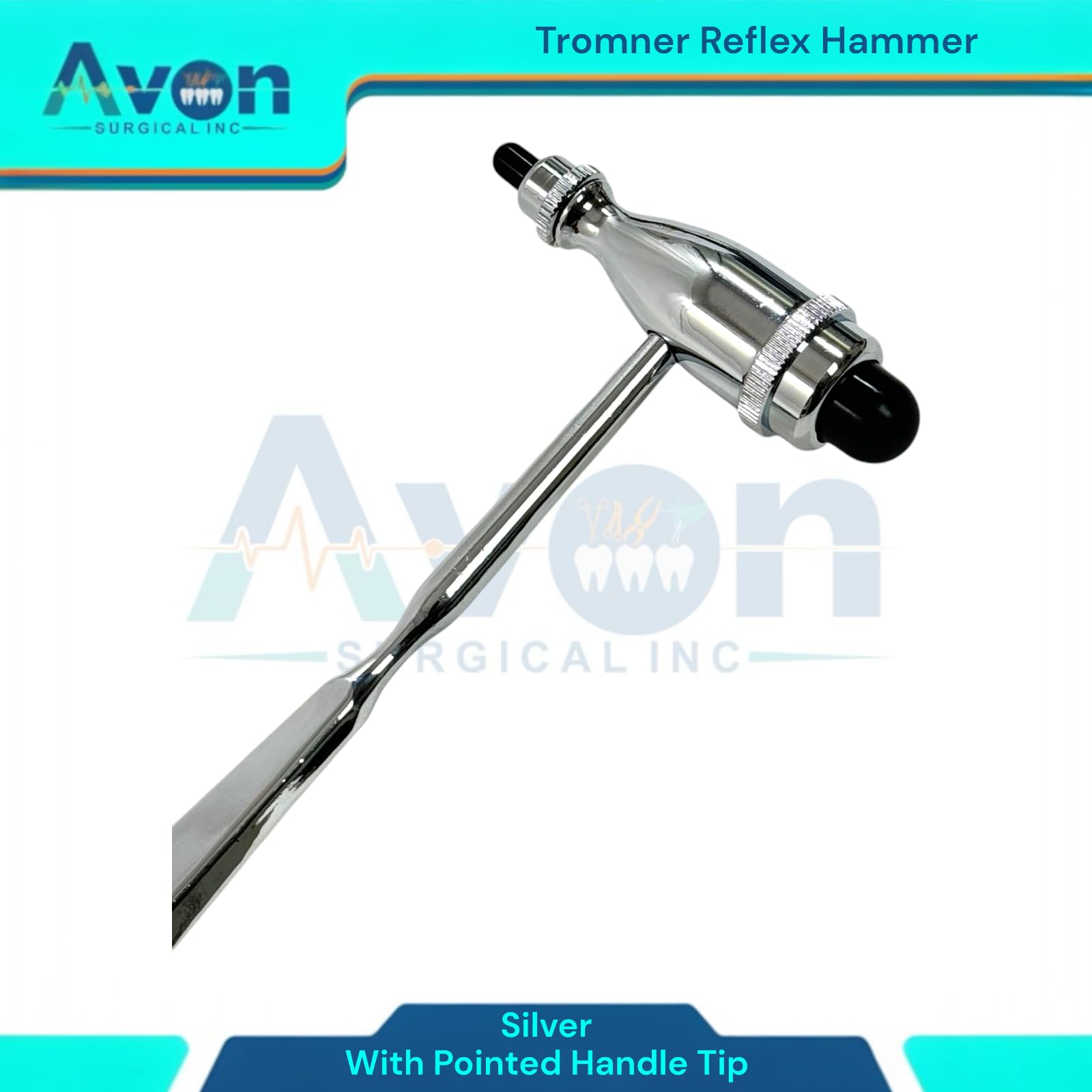 Plastic Taylor Reflex Hammer + Tromner Reflex Hammer + Dejerine Reflex Hammer - 3 PCS Bundle - Neuro Reflex Diagnostics Examination Hammers