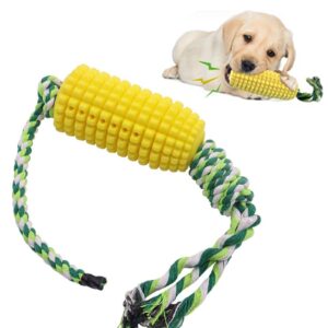 corn chew dog toy,dog chew corn toy,puppy teeth chew corn stick toy,dog toys for aggressive chewers small medium large breed,interactive squeaky dog tooth cleaning tool water float toy for any dogs