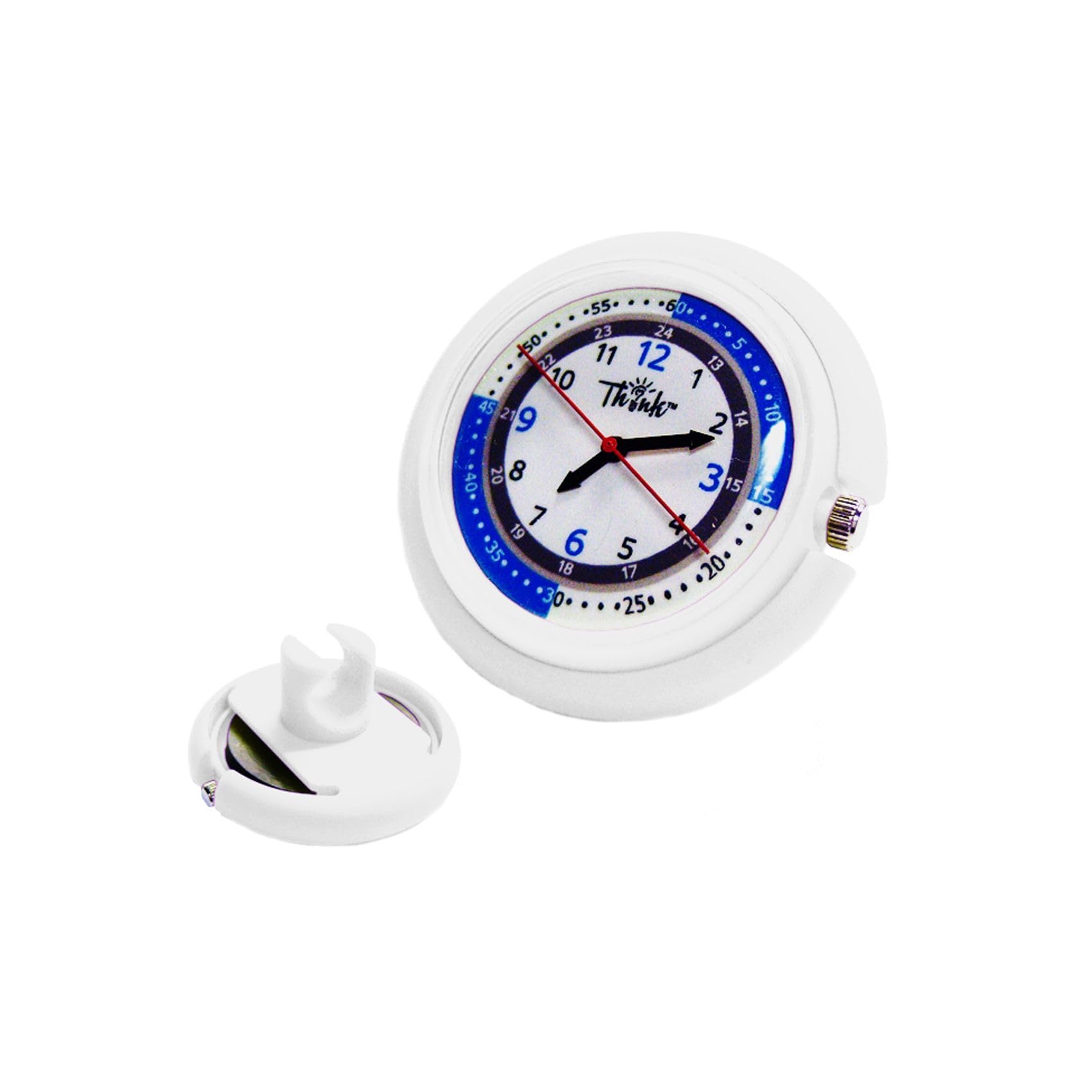 Nurse Medical Stethoscope Clip Watch (White)