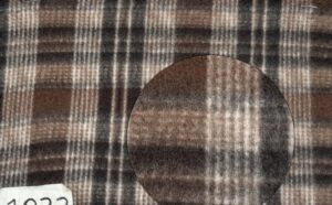 aleki fabric, brown plaid,tartan, fleece printed fabric / 58" wide/sold by the yard sold by yard