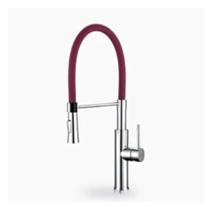 colored kitchen faucets white faucets pull down hydraulic kitchen faucets mixer taps(silvery)