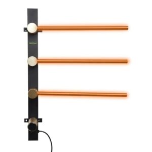 bathroom towel rack, space-saving 3-bar towel warmer, warming rod with fast heating for hotels swimming centers kitchens