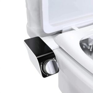 eoltmess bidet attachment for toilet, spa bidet toilet seat attachment non-electric ultra-slim push-button bidet with self-cleaning dual nozzle (frontal & rear wash)(9/16)