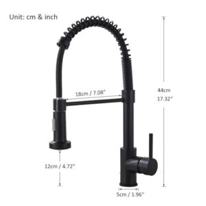 Pull Down Kitchen Faucet Chrome Dual Mode spout hot and Cold Water Mixer Crane Faucet Brass Spring Kitchen Sink Faucet(C)