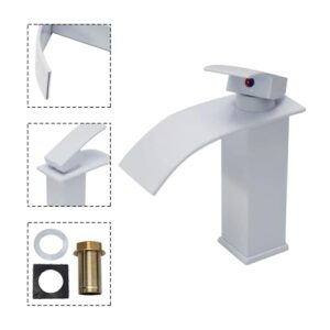 Bathroom Basin Sink Faucet Waterfall Type Exposed hot and Cold Water Mixing Faucet Toilet Kitchen Faucet Single Hole Faucet Home