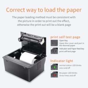 YDuupxe Embeded Thermal Printer EM8026 ESC PAS Printers with Automatic Paper Cutting Function Receipt Print Used for Supermarket Shopping Mall Restaurant Bank