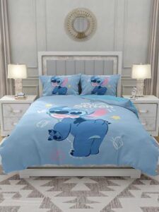 homeinno 2/3pcs cartoon duvet cover set, cartoon room decor, soft and breathable, cartoon printed pattern, fits twin full king queen bed, gifts 02 (queen - 90 * 90 inches)