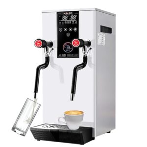 Electric Milk Foam Maker - 12L Steam Boiling Water Frothing Machine | Milk Foamer, 110 V Steam Milk Frothing Machine for Espresso Coffee Tea Dessert Shop Hotel