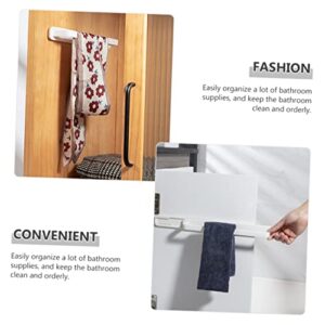 BUGUUYO Towel Mount Clothing Clothes Hanger Wall Mounted Clothes Hanger Kitchen Hand Towel Bar Wall Mounted Clothing Rack Dish Cloth Holder Towel Rod White The HIPS