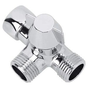 G1/2 Diverter Valve, 3 Way Diverter, Shower Three way T shaped Adapter, Water Diverter Connector Toilet Bidet Water Separator