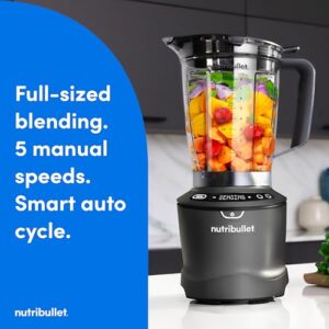 nutribullet SmartSense 5-speed, full-size blender, 1400 Watt- Gunmetal Gray