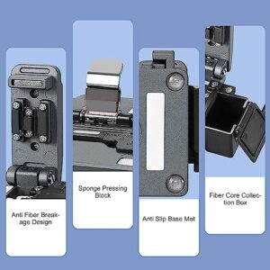 Fiber Optic Cleaver with Auto Return and Box for Efficient Splicing