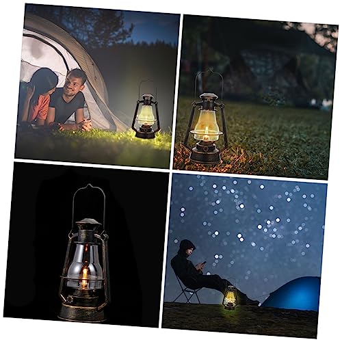 WOONEKY Outdoor Camping Lantern Convenient Camping Light Decorative Garden Lights Handle Camping Lamp Tent Supplies Hiking Emergency Light Handle Tent Light Camping Tent Light Oil Lamp LED