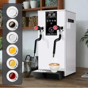 Electric Milk Foam Maker - 12L Steam Boiling Water Frothing Machine | Milk Foamer, 110 V Steam Milk Frothing Machine for Espresso Coffee Tea Dessert Shop Hotel