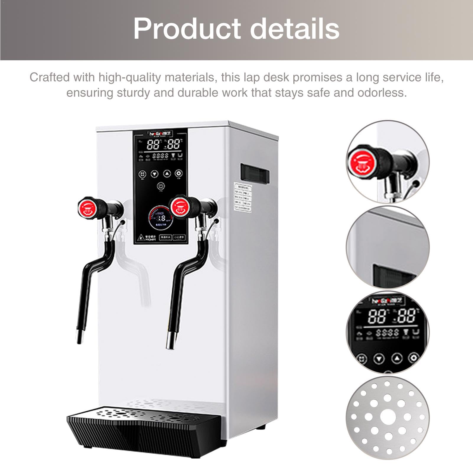 Electric Milk Frother - 12L Coffee Milk Foam Machine Steamer | 110 V Milk Foamer, Steam Milk Frothing Machine for Espresso Coffee Tea Coffee Shop Dessert Shop