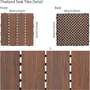 1Pcs Decoration of Household Splicing Solid Wood Flooring, Terrace, Courtyard, Outdoor Ground, Balcony Renovation