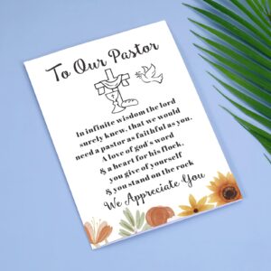 GGOJAGST Pastor Appreciation Cards Pastor Appreciation Gifts Religious Pastor Gifts for Men Women Pastor Birthday Card Pastor Wife Appreciation Gifts Thank You Gift for Pastor Anniversary Card