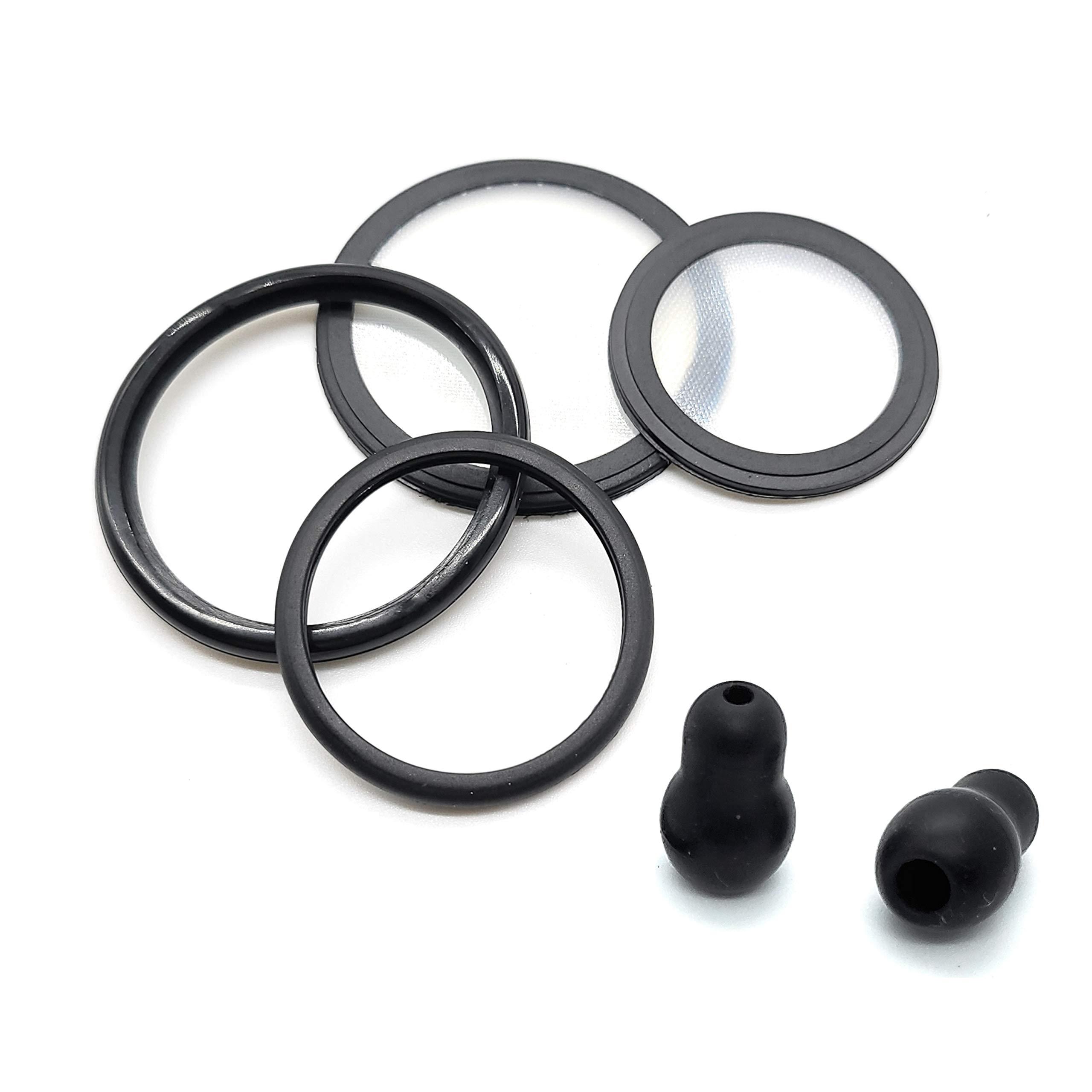 Adult + Pediatric Diaphragm with Rim Assemblies. Fits Cardiology III (3) + 2 Extra Ear Pieces. Compatible with Littmann and Other Stethoscopes