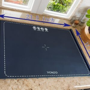 YONZO Food Warming Mat for Countertop Full Surface Hot Plate 260W Portable & Rollable Electric Food Warmers for Parties Buffet with 3 Temperature & Timer Defrosting Tray for Frozen Meat XL