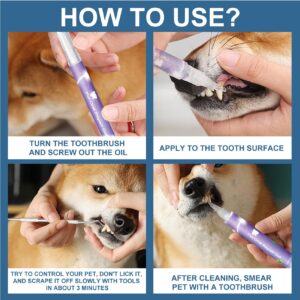 Lettuce Pets - Lettuce Pets Toothbrush, Lettuce Pets Dog Toothbrush, Lettuce Pets Oral Repair Gel, Lettuce Pet Toothbrush Pen,Pet Breath Freshener Gel Care Cleaner for Dog Cats (3)