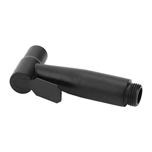 304 Stainless Steel Black Handheld Pressurized Sprayer with 1.2m Hose Wall Hook Toilet Bidet G1/2 Male Female Thread