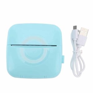 Smart Printer, Pocket Printer Efficient Safe APP Control for Journal for Memo (Sky Blue)