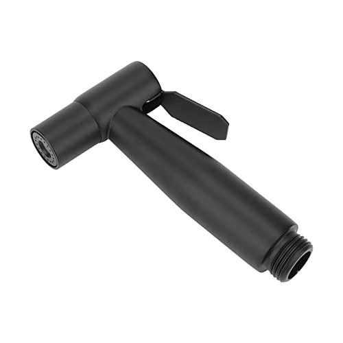 304 Stainless Steel Black Handheld Pressurized Sprayer with 1.2m Hose Wall Hook Toilet Bidet G1/2 Male Female Thread