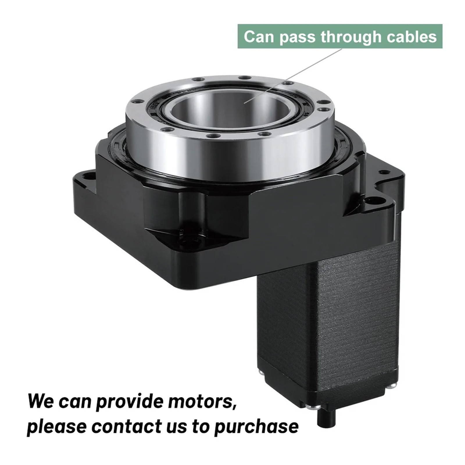 KACOME CNC Hollow Rotary Actuator Stages Marking Rotary Table Indexing Table Motorized Rotary Table Circumferential 4-axis(Ratio 10 to 1,6.35mm Input)