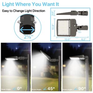 HYPERLITE Parking Lot Light 150W and 40W led Wall Pack Light with photocell