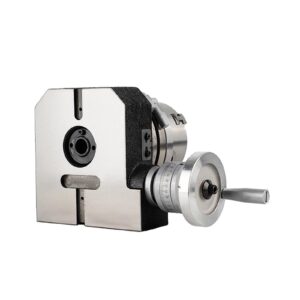 KACOME CNC Part Vertical/Horizontal Dual-Purpose Indexing Disc Rotary Table Dividing Head +3/4 Jaws Chuck 80/100/125mm 160mm 200mm(4 Jaws 125mm Chuck)