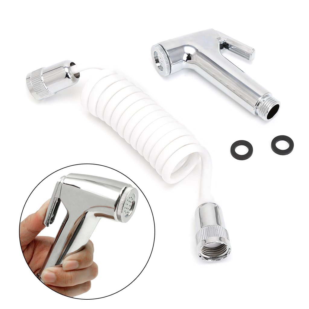 VOCUE Handheld Shower for Head Toilet Bidet Wash Shattaf with Spring