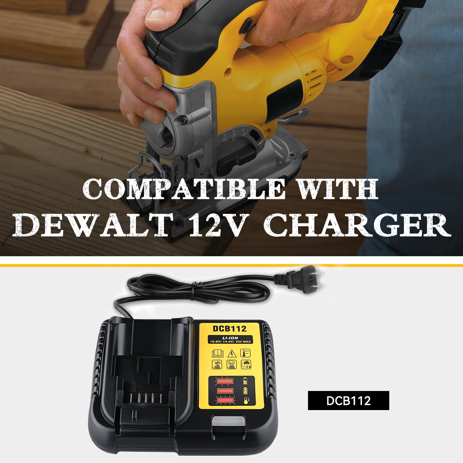 2Pack DCB120 12V 3.0Ah Replacement for Dewalt 12V Battery DCB121 DCB123 DCB122 DCB124 DCB125 DCB127 Compatible with Dewalt 12 Volt Max Lithium Battery