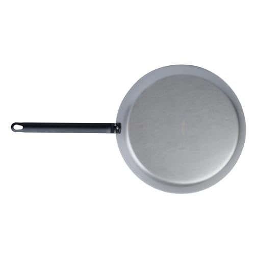 Restaurantware Met Lux 14 Inch Fry Pans, 6 No-Stick Frying Pans - Induction-Ready, Triple-Riveted, Silver Carbon Steel Cooking Skillets, Durable, For Searing, Sauteing, And Browning Food