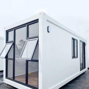 1-Bedroom Container House 20 FT X 10 FT Prefab Tiny Home to Live in for Adults Mini Foldable Mobile Home Modular Guest Homes kit casas prefabricadas para Vivir with Water & Electricity Terrace