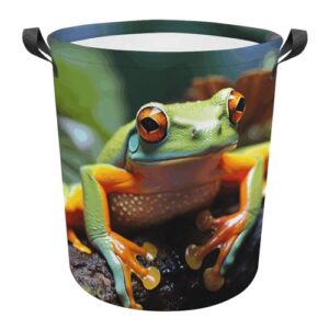 laundry hamper lovely tree frogs freestanding laundry basket thickened waterproof collapsible clothes hamper storage for clothes toys dorm and family