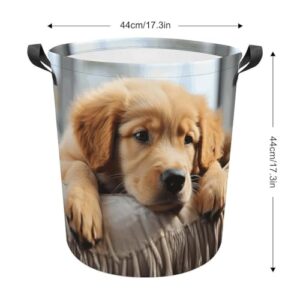 Laundry Hamper Lazy Dog Puppy Freestanding Laundry Basket Thickened Waterproof Collapsible Clothes Hamper Storage for Clothes Toys Dorm And Family